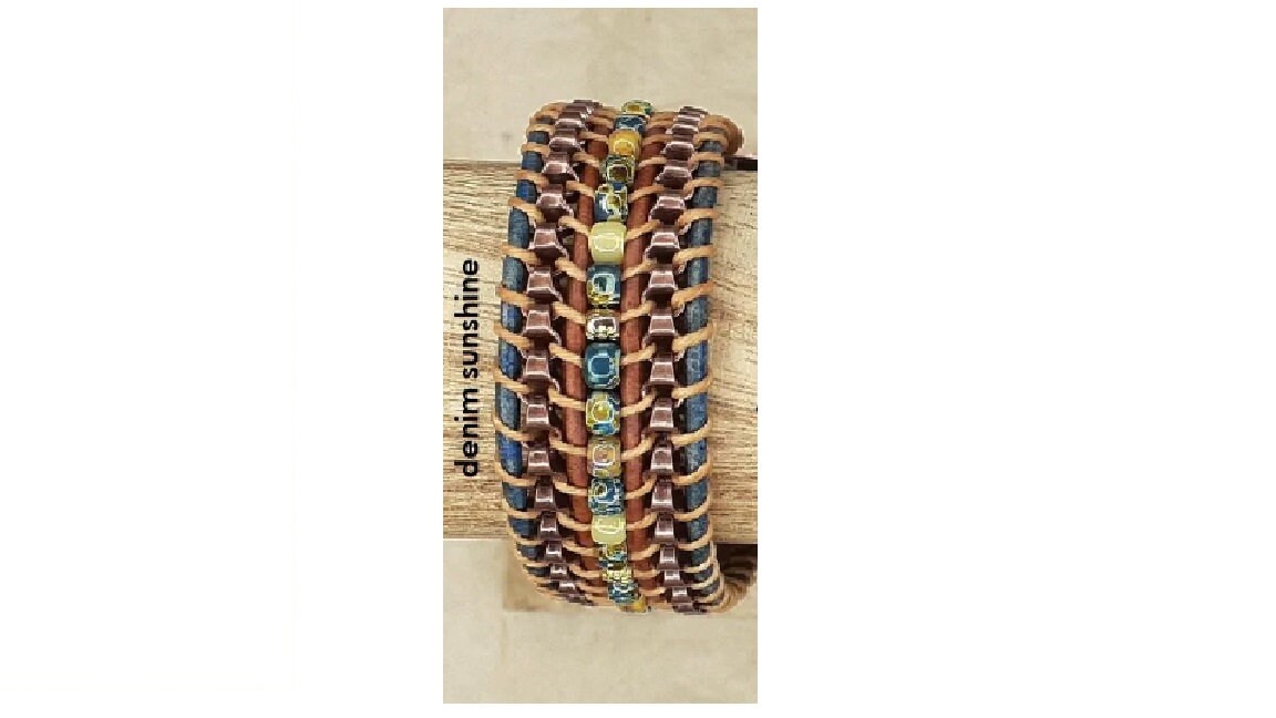 Diakonos Designs Bracelet Kit "zoni" Linen-leather-chain - Etsy