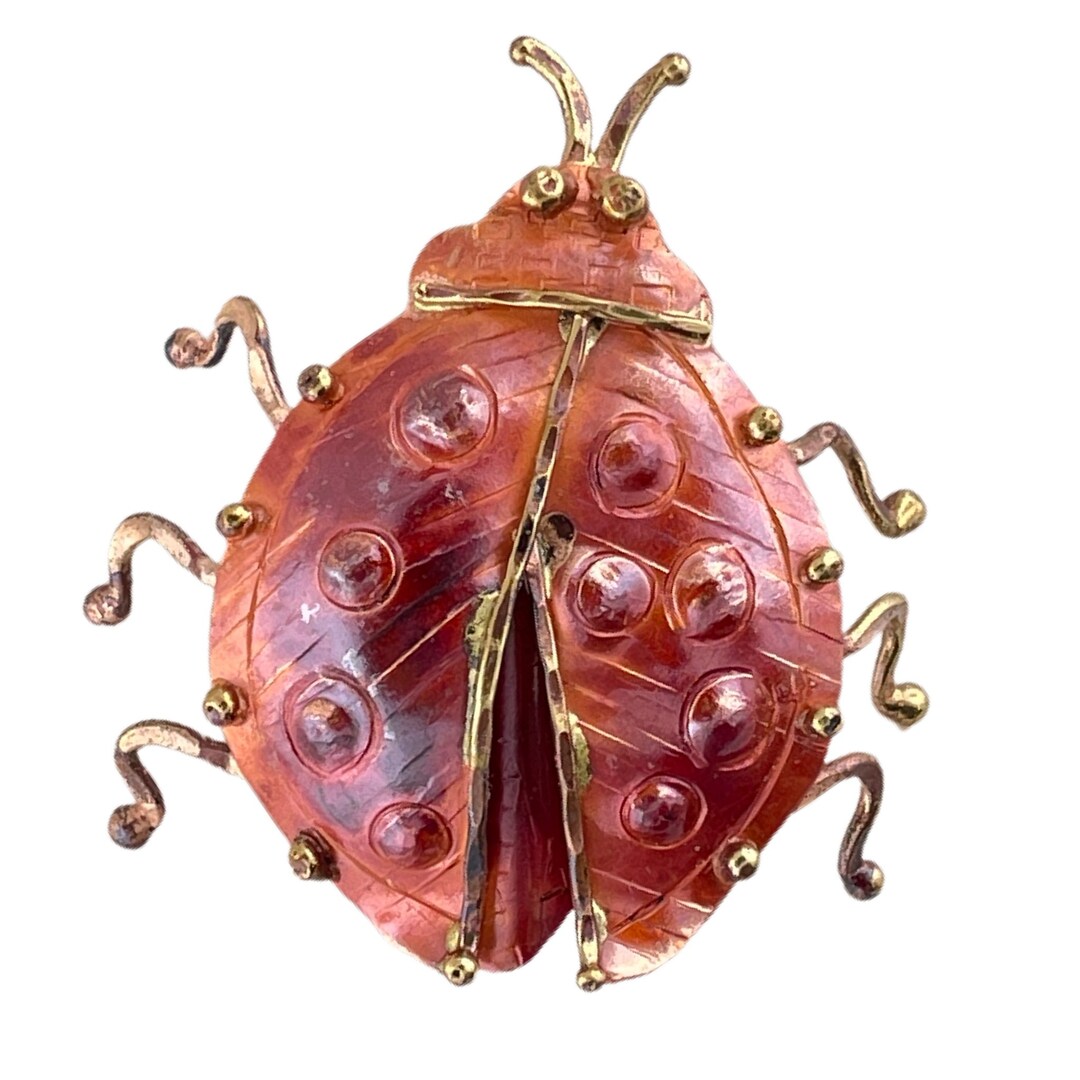 Patricia Healey Copper, Handmade Ladybug Pendant - Etsy
