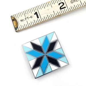 Pinwheel Star Quilt Block Pin | Hard Enamel | Lapel Pin - Etsy