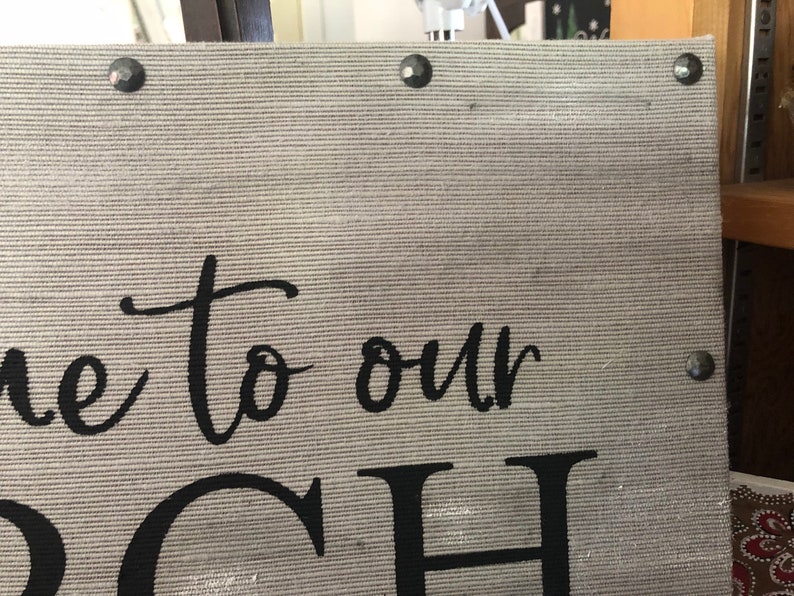Welcome to Our Porch Sign - Etsy