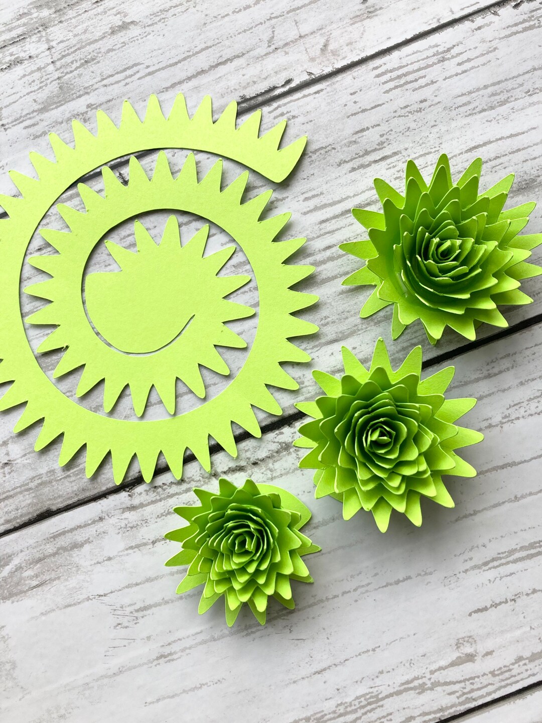 20 Pcs DIY Pre-cut Paper Flowers Unrolled Paper Flowers Can - Etsy