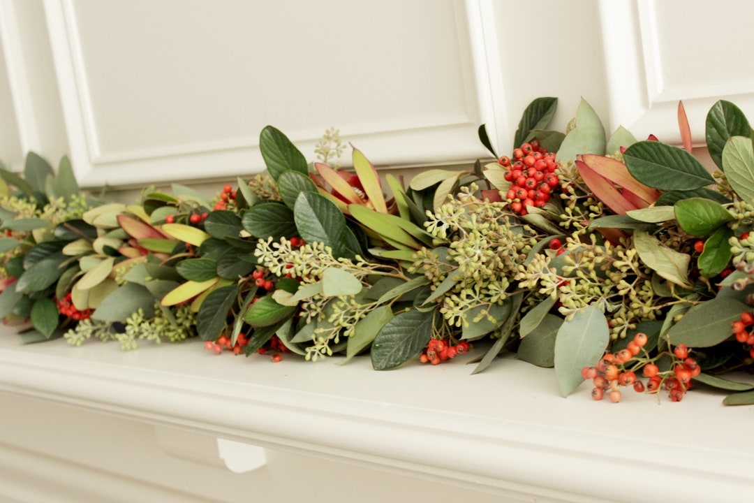 Handmade Fresh Premium Winter Garland – for Wedding, Home Decor ...