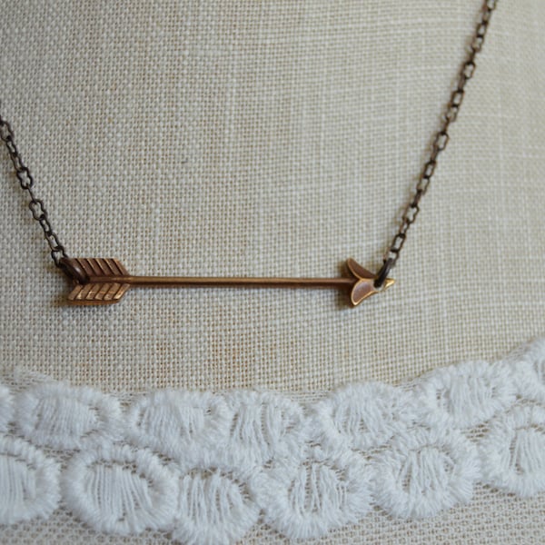 Arrow Necklace - Etsy