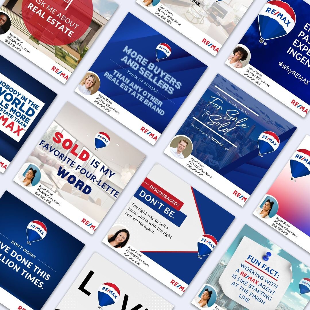 12 RE/MAX Brand Awareness Social Media Post Bundle. Real Estate ...