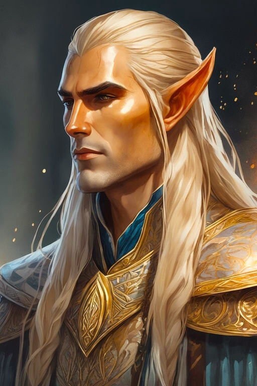 Elegant Unique Regal Male Golden High Elf – Bracelet, Remote Bind or ...