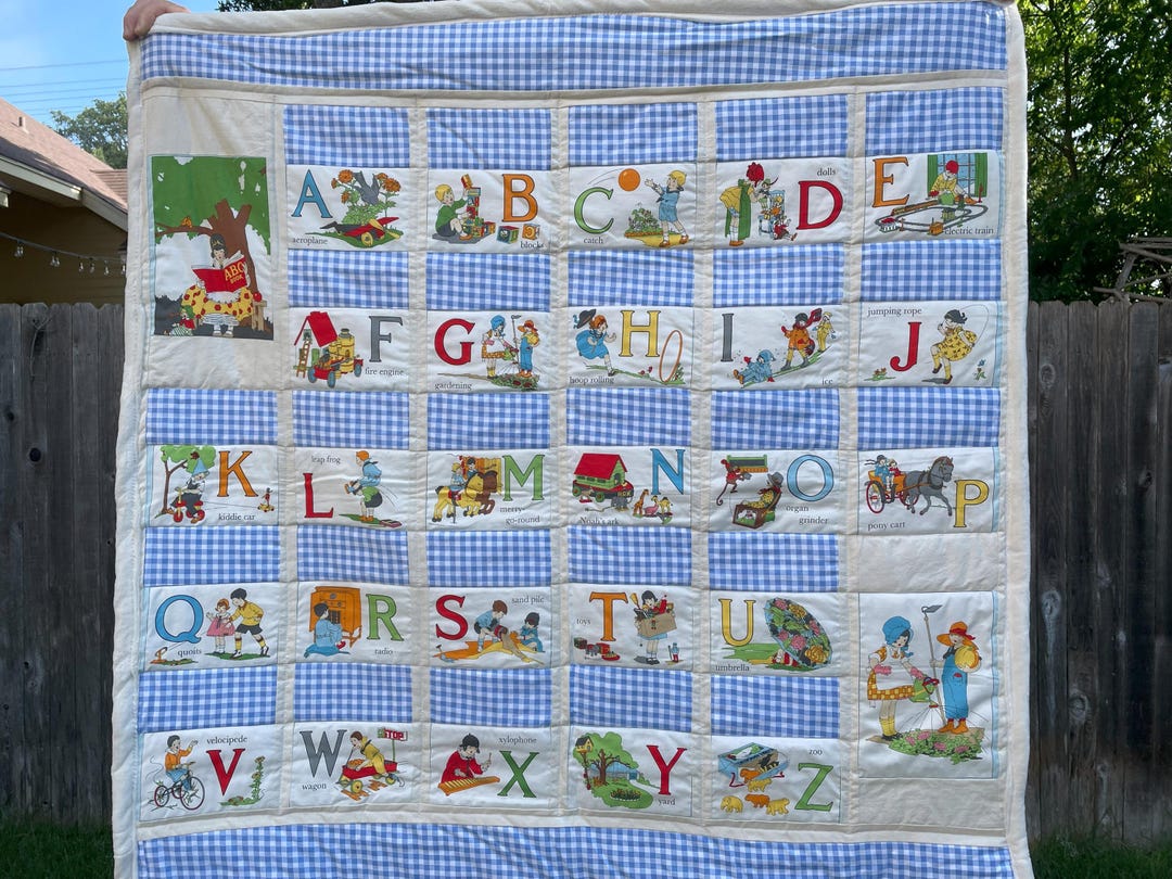 Alphabet Crib Quilt - Etsy Australia
