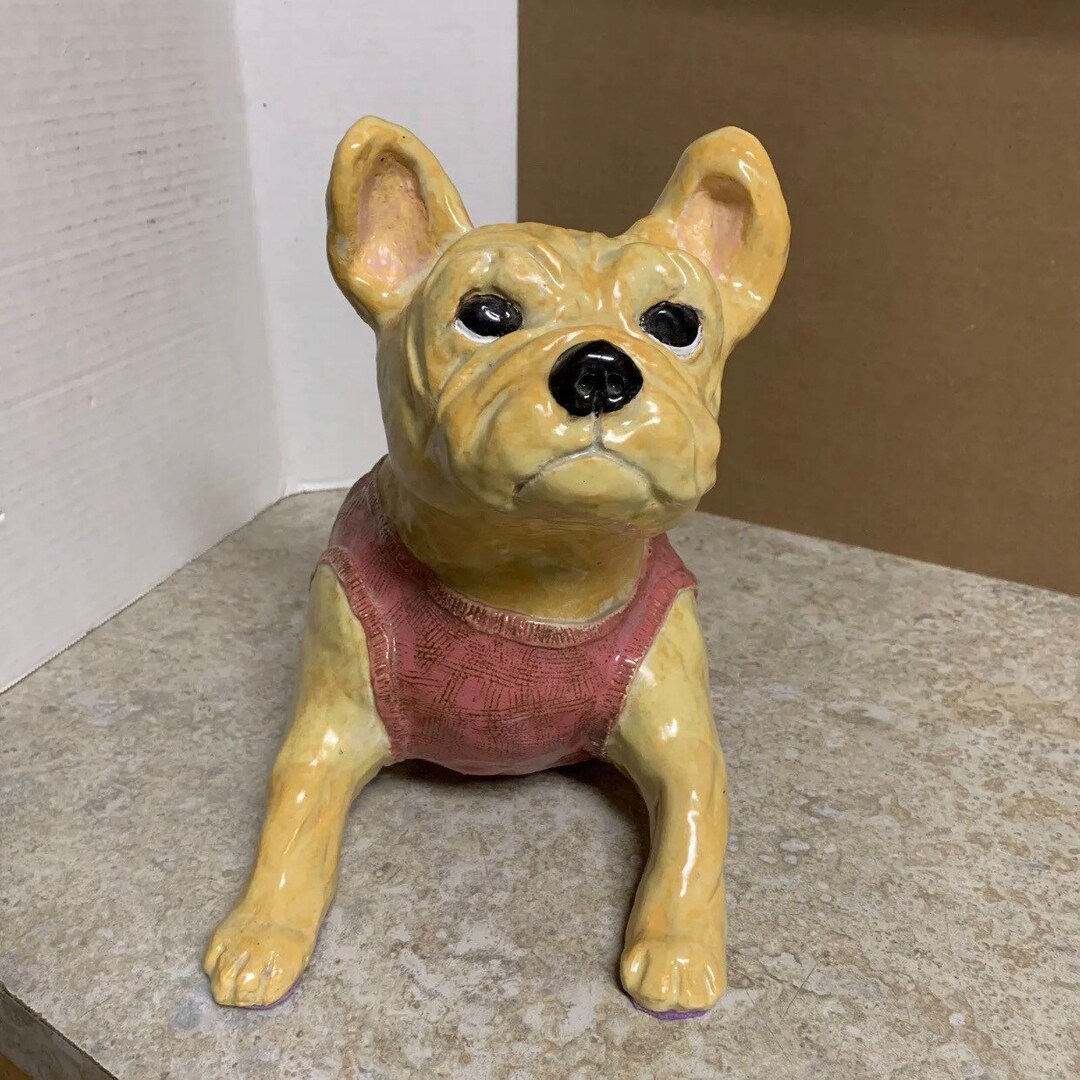 Stretch Yoga French Bulldog Statue Garden Gnome Yard Decor Dog - Etsy