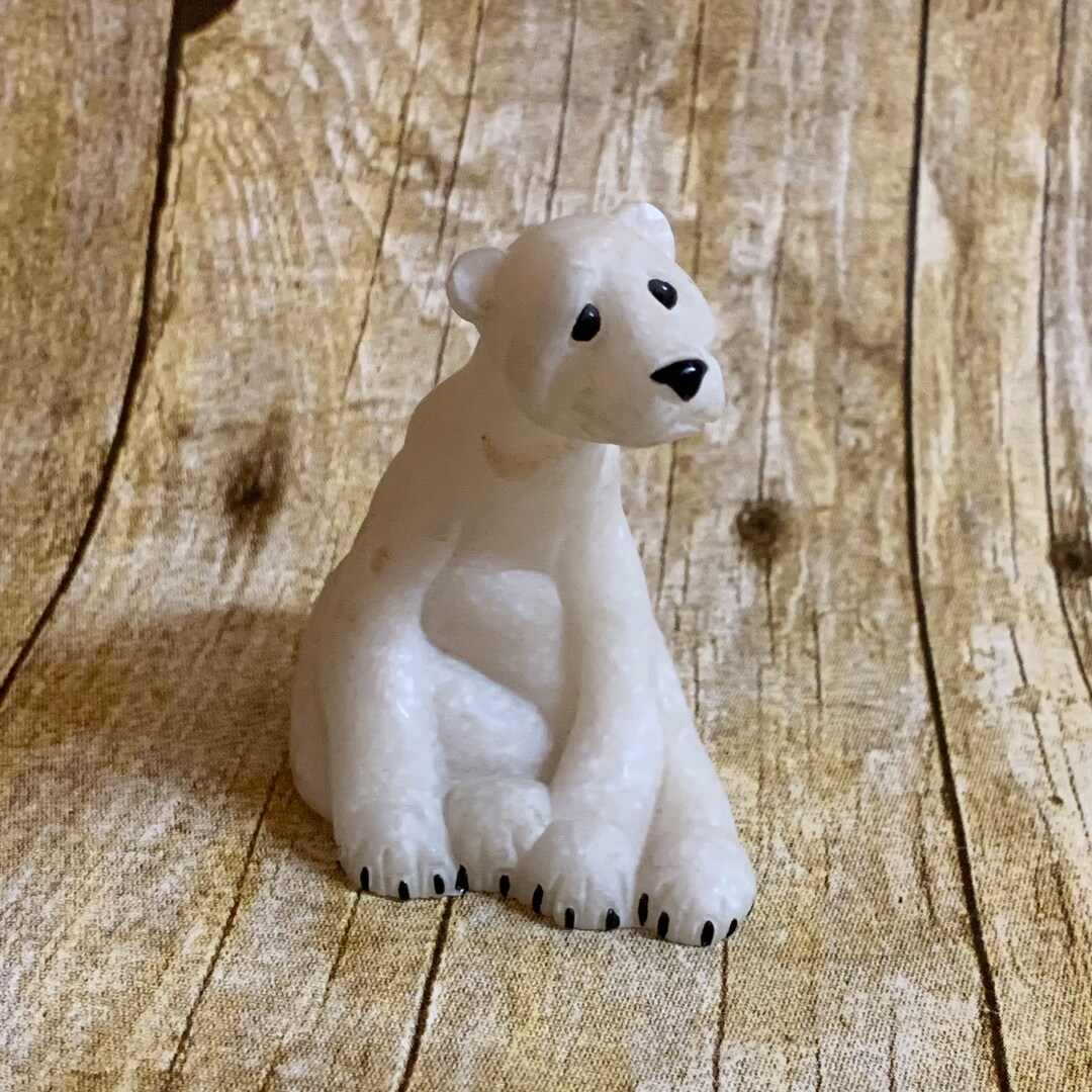 Vintage 2000 Quarry Critters Paulie Polar Bear Figurine Second - Etsy