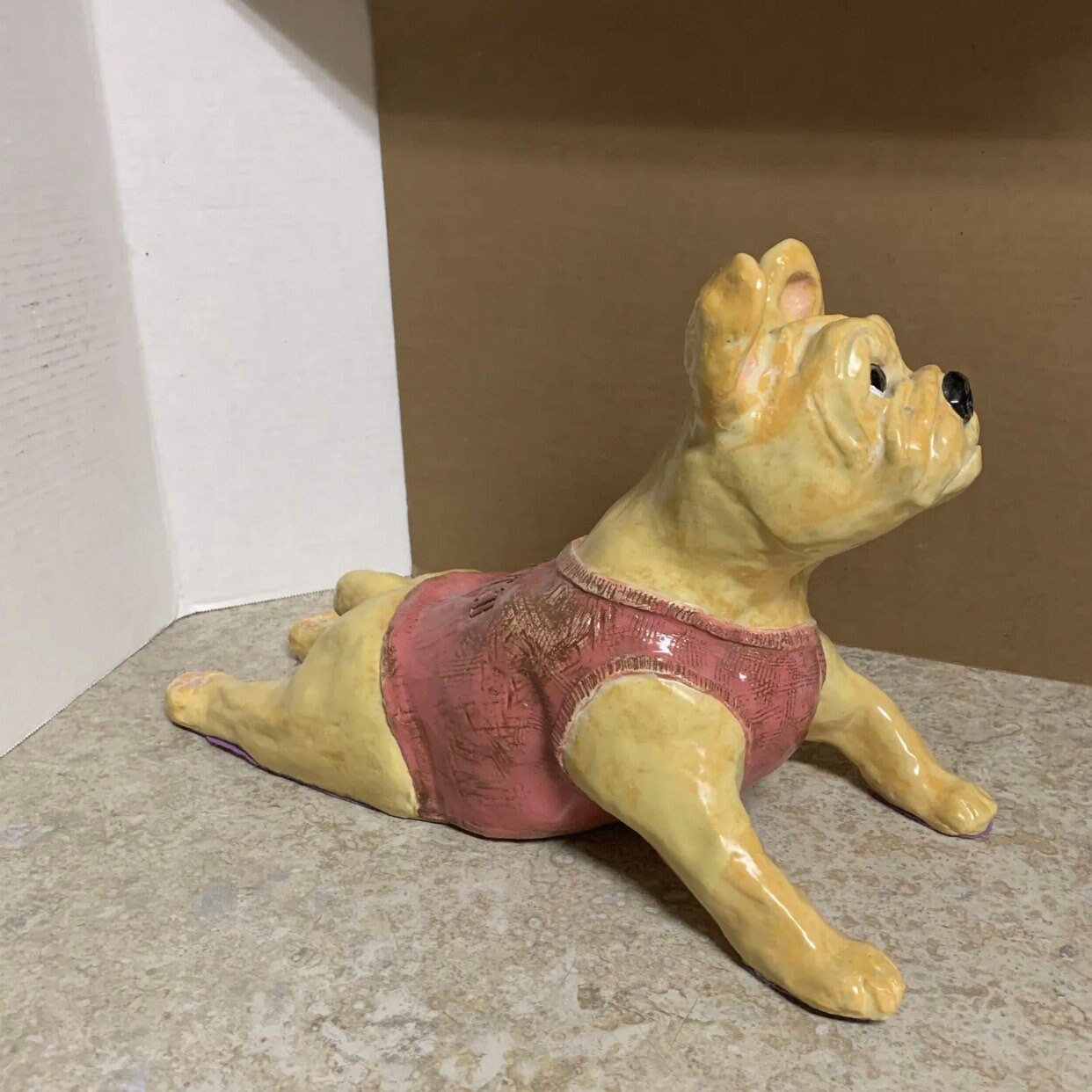 Stretch Yoga French Bulldog Statue Garden Gnome Yard Decor Dog - Etsy