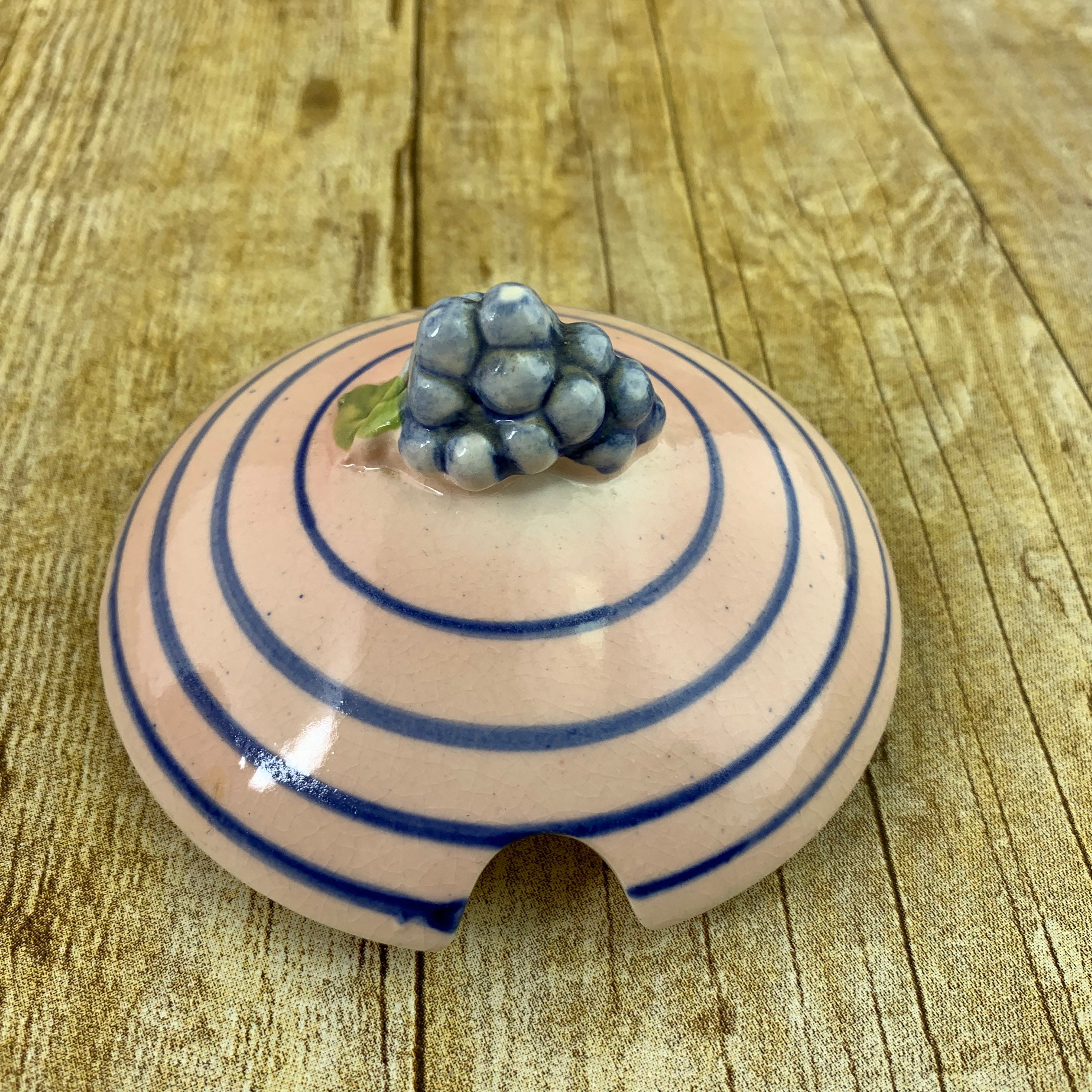 Anthropomorphic Jelly Jar Dish Hand Painted 3D Nose Vintage - Etsy