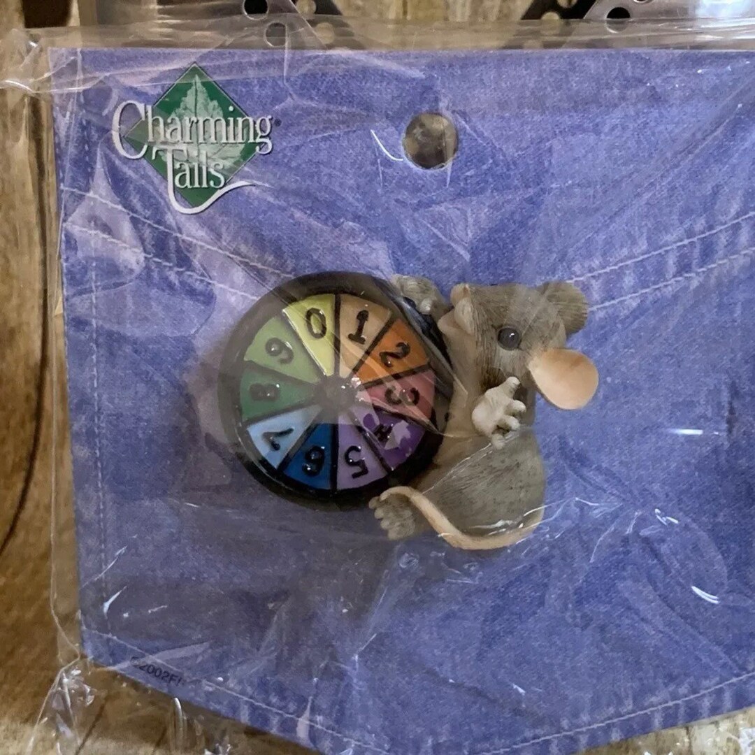 Charming Tails Wheel of Life Pin Mackenzie Mouse Colorful Number - Etsy
