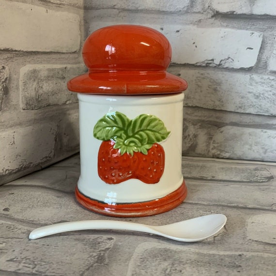 Strawberry Jam Jar Vintage