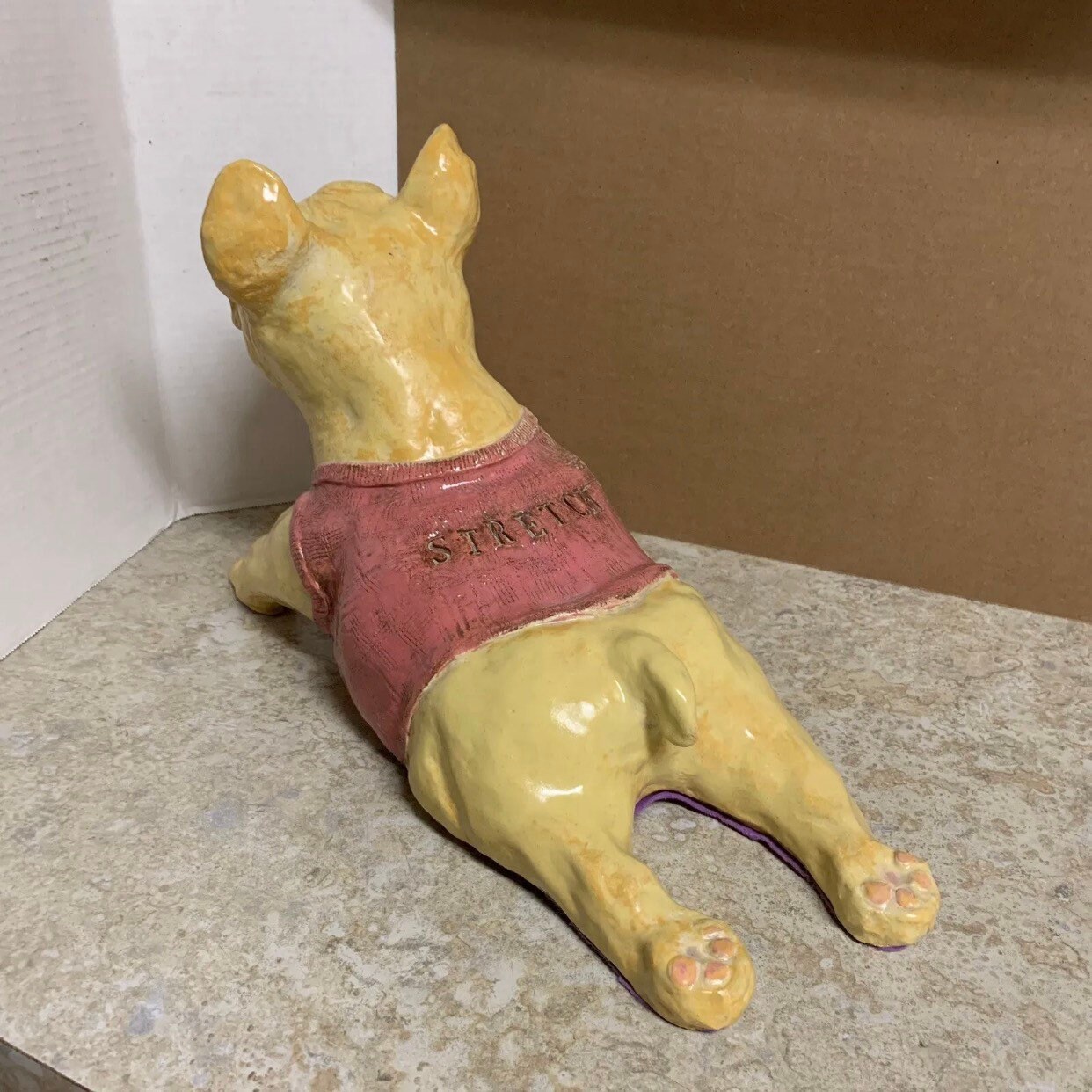 Stretch Yoga French Bulldog Statue Garden Gnome Yard Decor Dog - Etsy