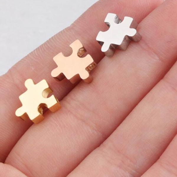 Puzzle Piece Charms - Etsy