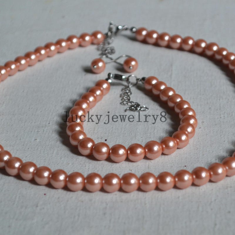 Peach Pearl Jewelry - Etsy