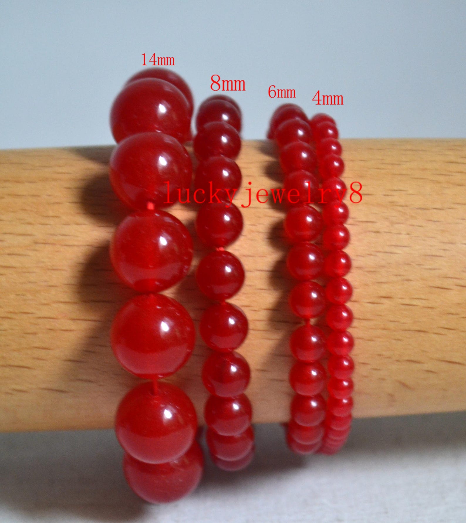 Red Jade Bracelet,red Bead Jade Bracelet,jade Bracelet,single Jade ...