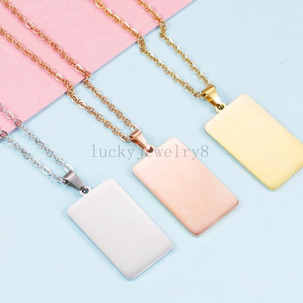 Rectangle Pendant - Etsy