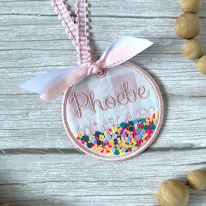 Confetti Bag Tag Name Tag for Backpack, School Bag, Nursery or Daycare ...