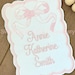 Embroidered Custom Baby Hospital Bassinet Name Announcement Tag Banner ...