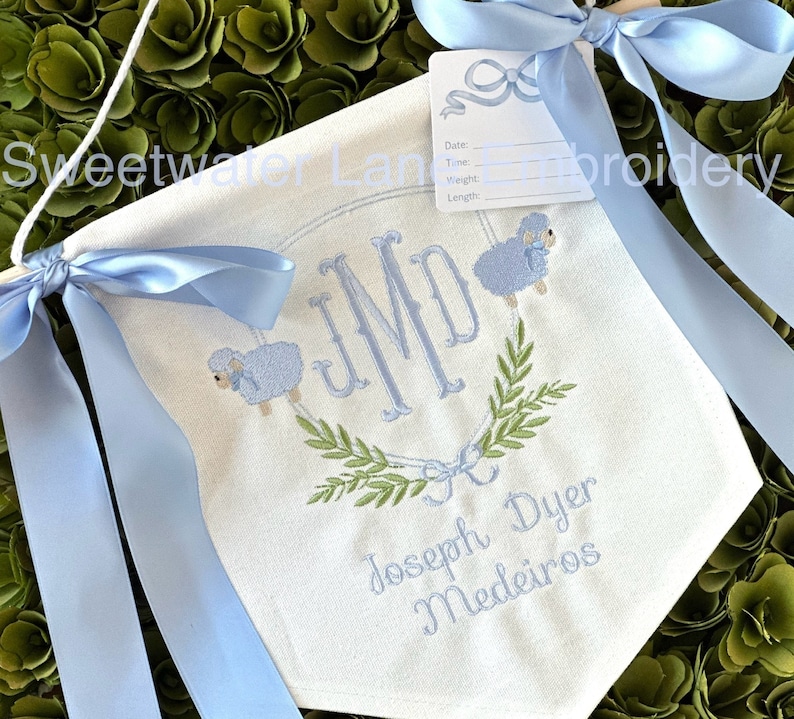 Custom Baby Banner With SHEEP LAMB Baby Banner, Welcome Banner ...