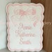 Embroidered Custom Baby Hospital Bassinet Name Announcement Tag Banner ...