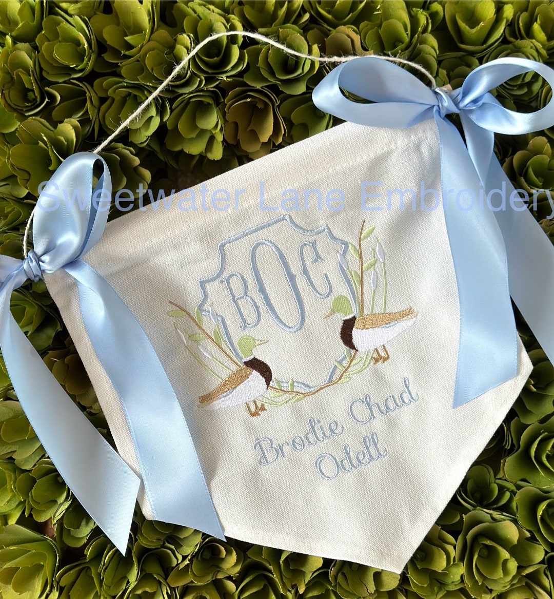 Custom Duck Baby Banner, Bear, Stork or Dogs Welcome Banner, Hospital ...