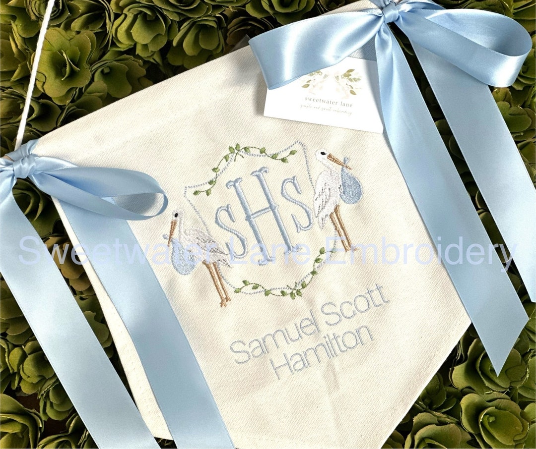 Custom Baby Banner With STORKS Baby Banner, Welcome Banner, Hospital ...