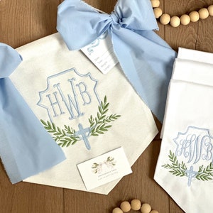 Custom Monogrammed Baby Newborn Swaddle Bow Sashes Baby Shower Hospital ...