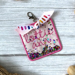Confetti Bag Tag Name Tag for Backpack, School Bag, Nursery or Daycare ...