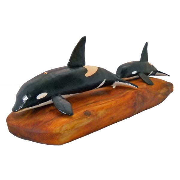 Orca Wood Carving - Etsy