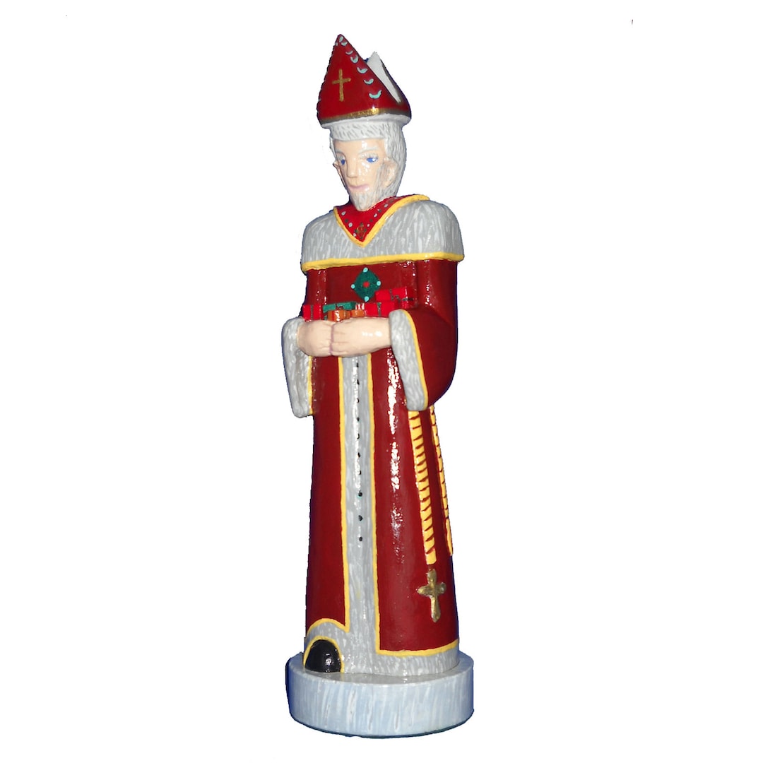 St. Nicholas Wood Carving, Religious Sculpture - Etsy