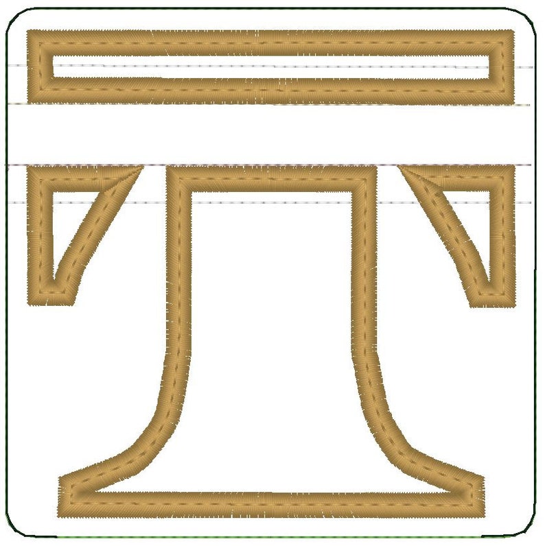 Alphabet Letter T Zippered Bag 4x4 xxx Vip Pes Jef - Etsy