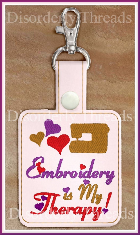 Snap Tab Therapy Embroidery Design for Vinyl 4x4 Pes Dst Exp | Etsy