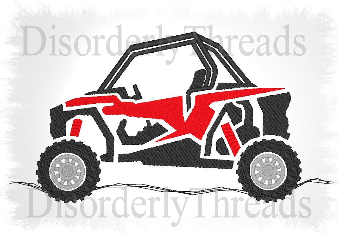 FLAT Side by Side ATV Embroidery Design Pes Dst Exp Hus Jef Vip Xxx VP3 ...