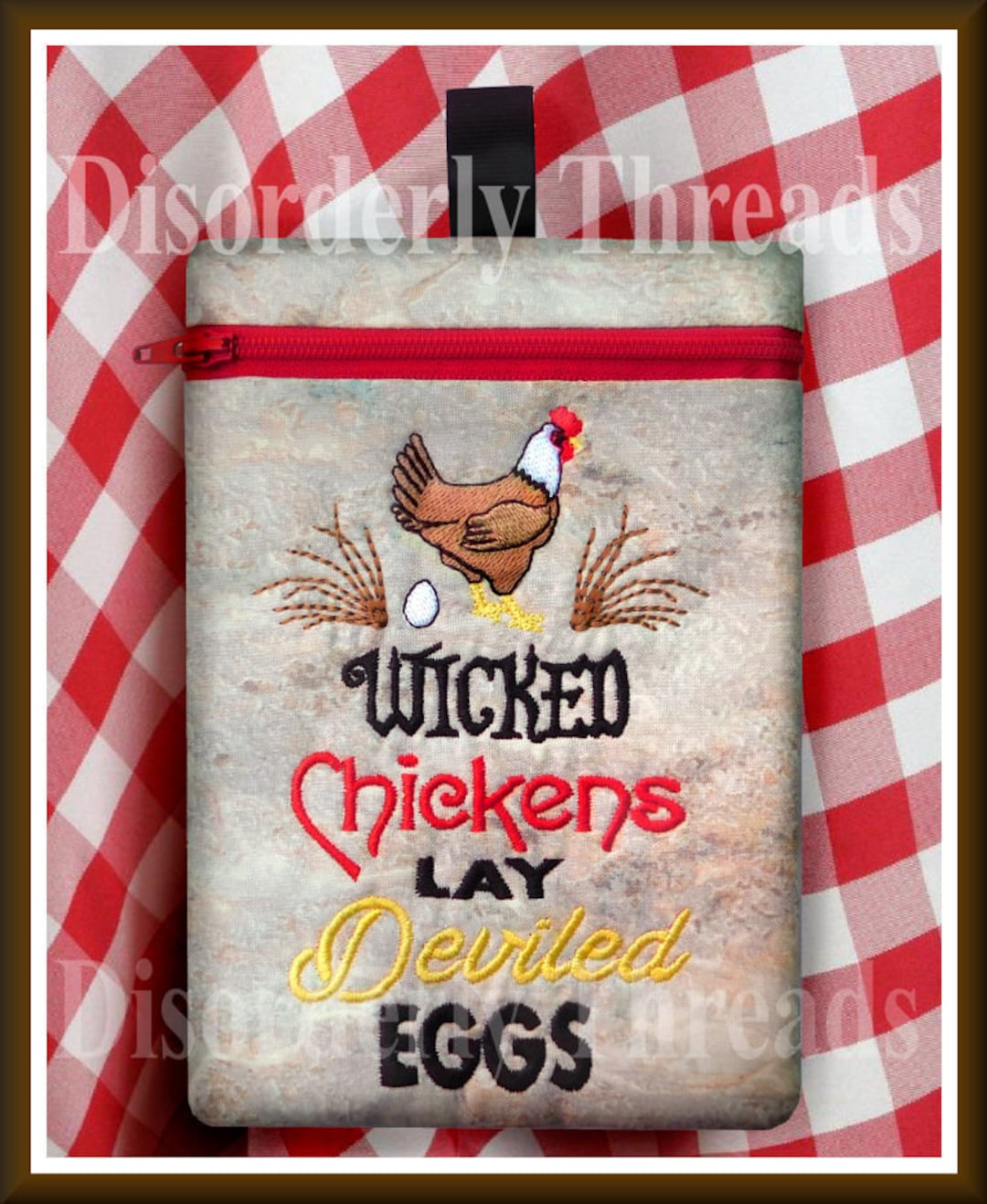 Wicked Chickens Zippered Bag! 6x8.5" Pes Dst Exp Hus Jef Vip VP3 Xxx ...