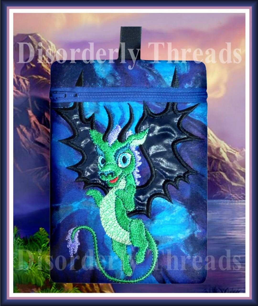 DRAGON Zippered Bag! 5x7" Pes Dst Exp Hus Jef Vip Xxx Formats ITH in ...