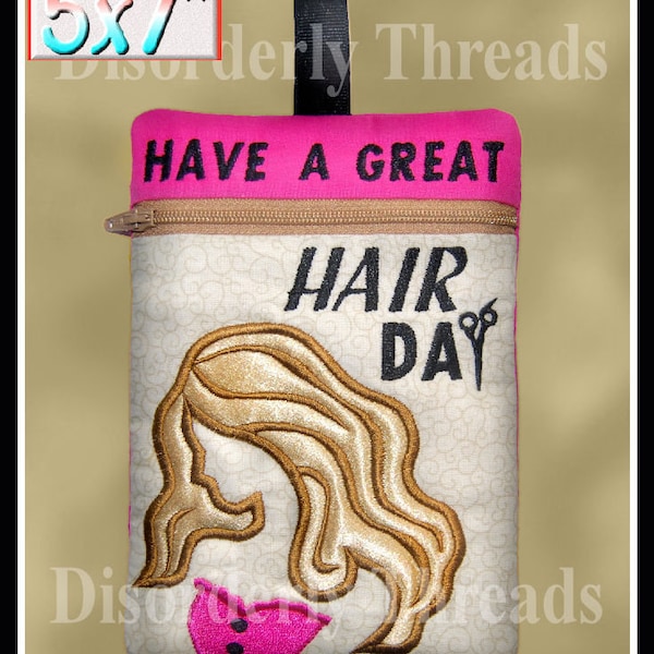 Hair Stylist Embroidery Design - Etsy