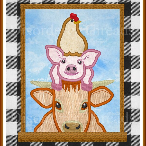 Farm Animal Applique - Etsy