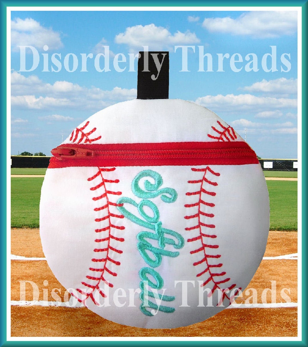 6x6" Softball Zippered Bag! Sports Series 6x6" *xxx Vip Pes Jef Hus Exp ...
