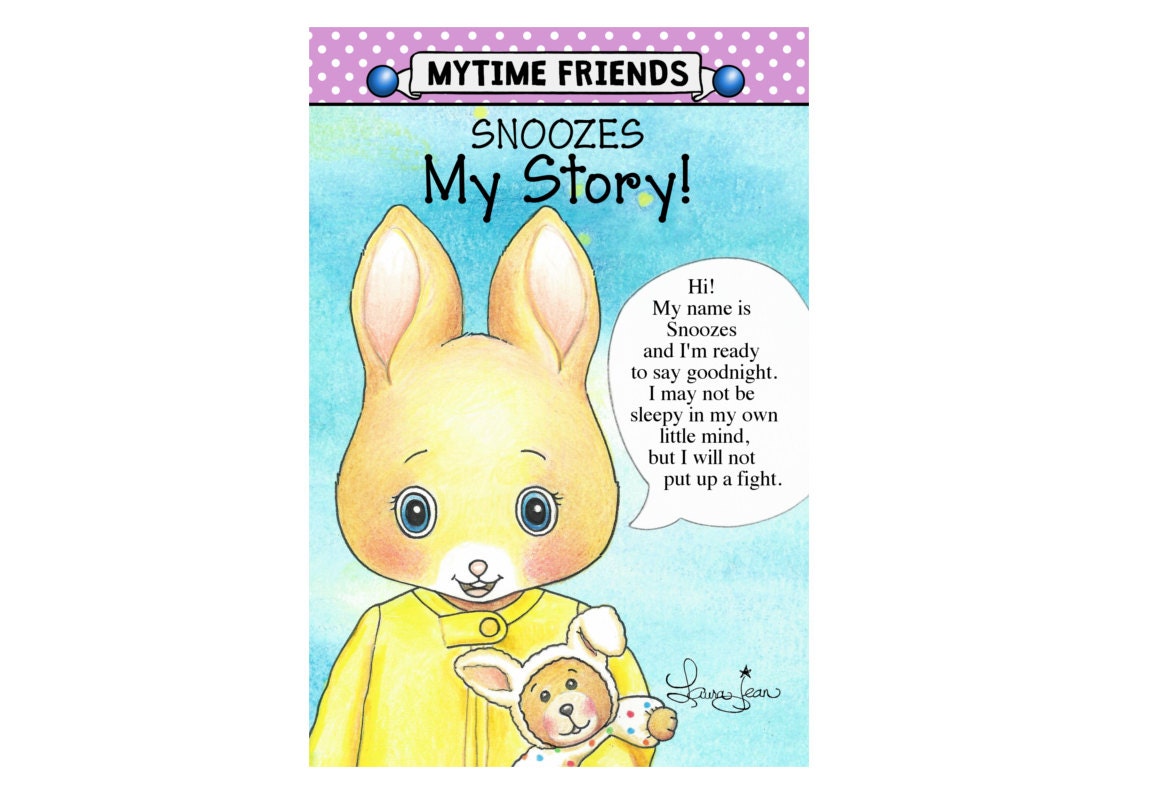 Snoozes the Bedtime Bunny, Bedtime Routine (storybook Only) - Etsy
