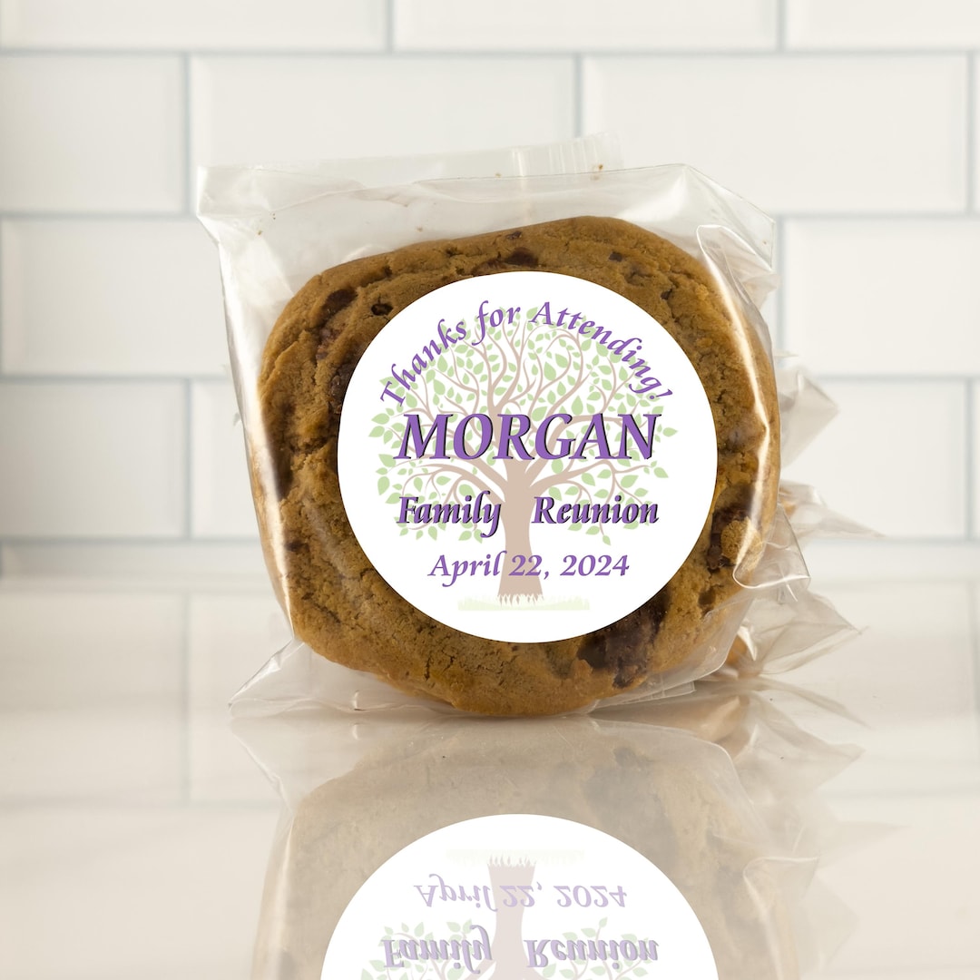 Personalized Family Reunion Stickers - Custom Round Family Tree Labels ...