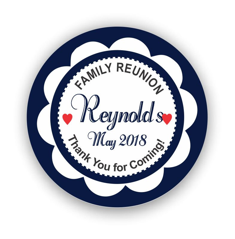 Family Reunion Labels, Family Reunion, 2" Stickers, 3" Stickers, Mason ...