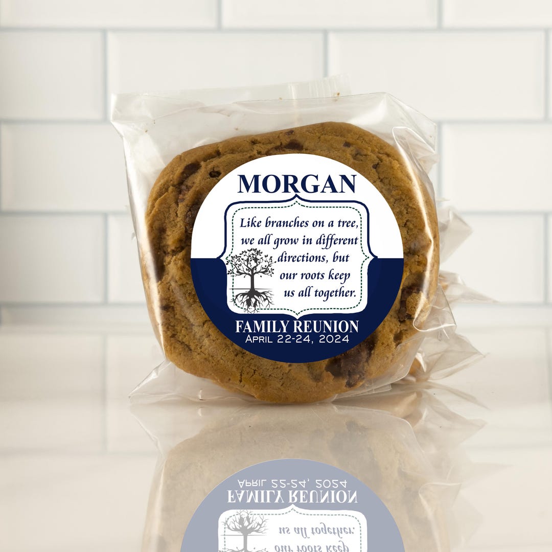 Personalized Family Reunion Stickers - Custom Round Family Tree Labels ...