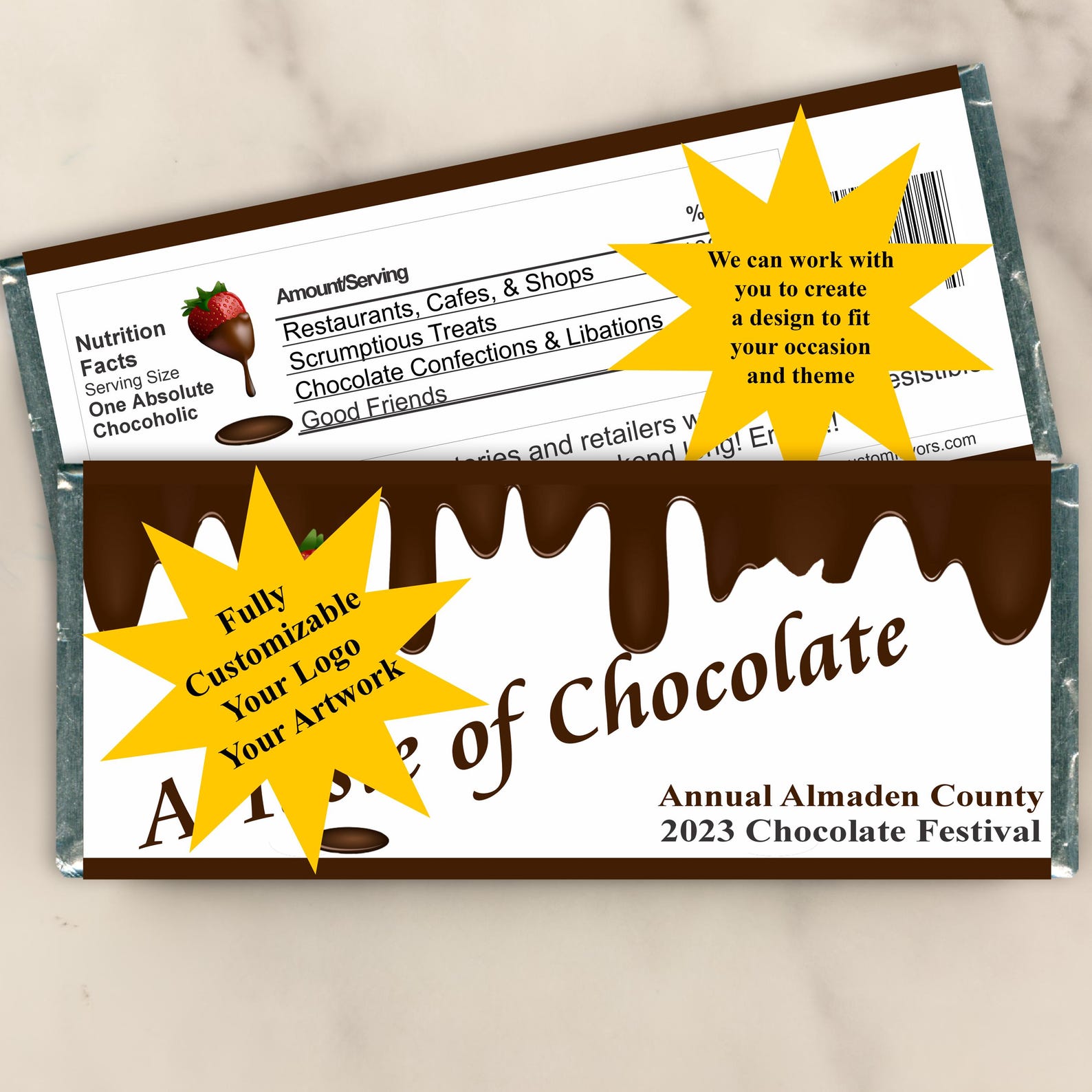 Design Your Own Custom Candy Bar Wrappers - DIY Personalized Party ...