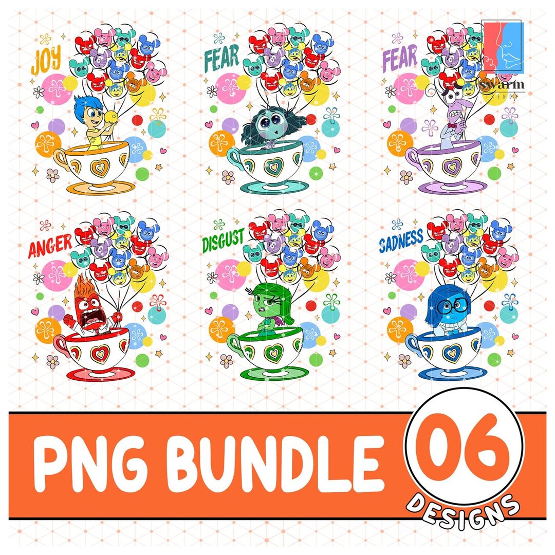 Inside Out Characters Matching Png, Inside Out Teacup Png, Inside Out ...