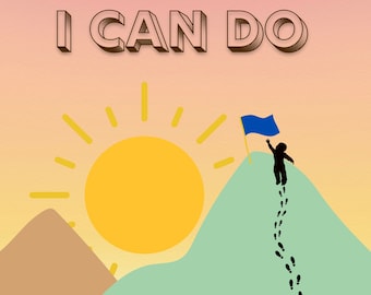 Printable Inspirational Quotes Mountain Scene Classroom Decor ...