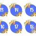 Printable Calendar Numbers 1 Through 31 Wall Decor Modern - Etsy