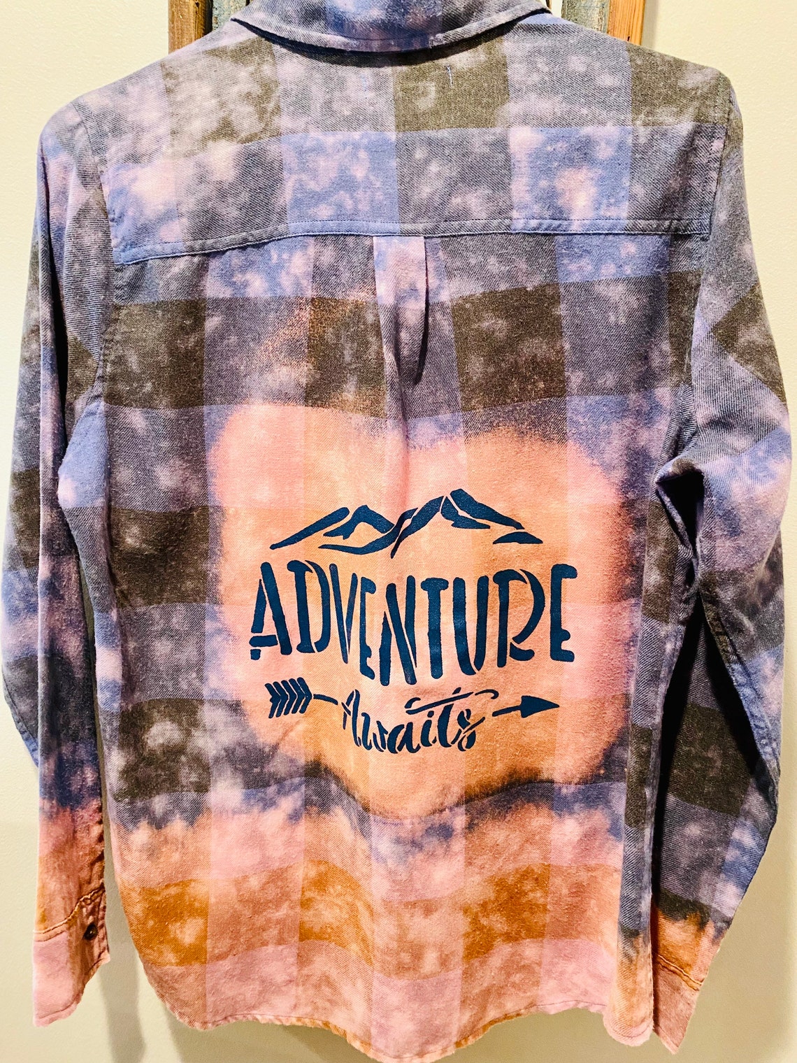 Distressed Bleached Flannel - Etsy