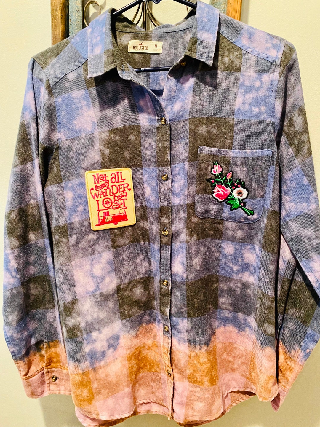 Distressed Bleached Flannel - Etsy