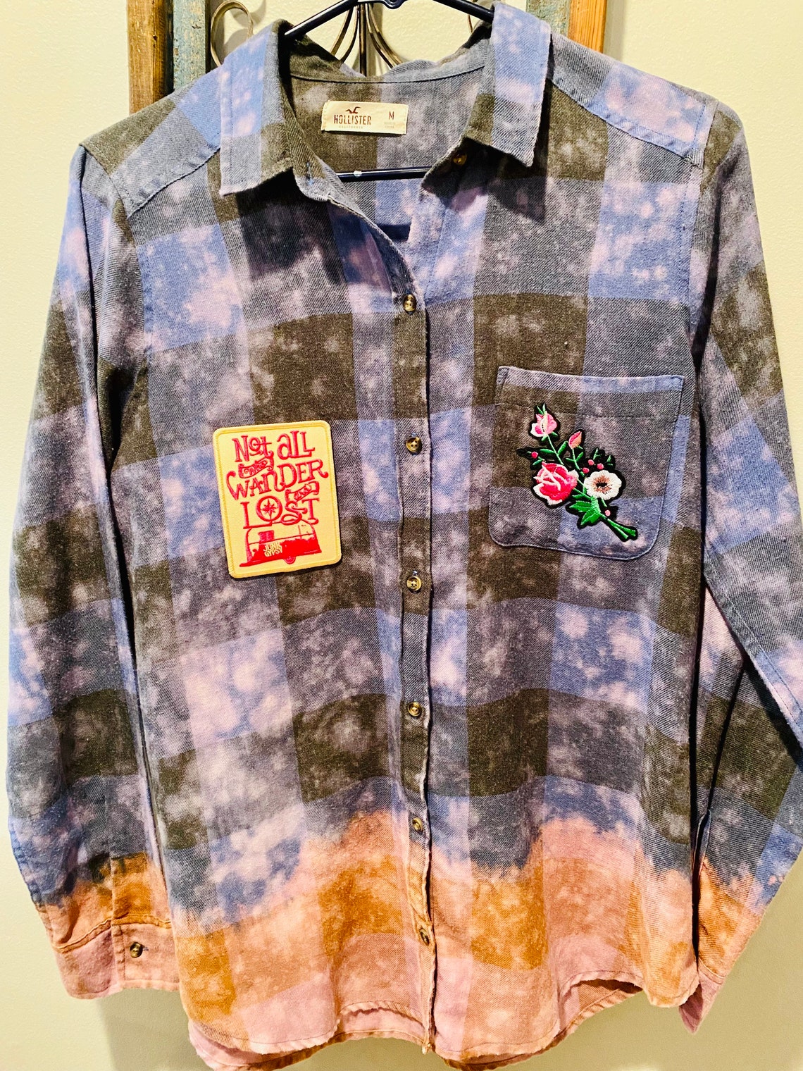 Distressed Bleached Flannel - Etsy